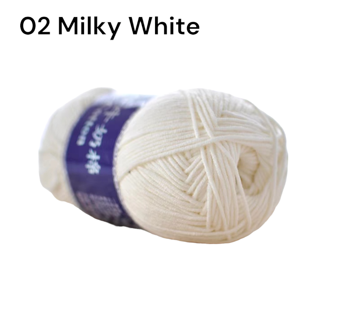 5ply Milk Cotton Yarns 100grams 雪妃尔 series – Crochetspaces