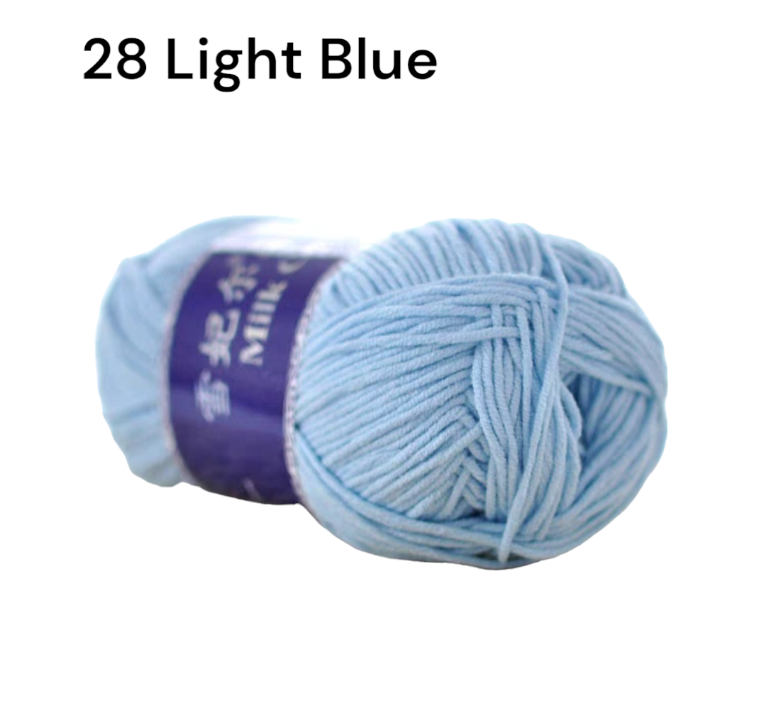 5ply Milk Cotton Yarns 100grams 雪妃尔 series – Crochetspaces